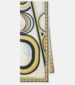 La DoubleJ Printed Scarf - Blue
