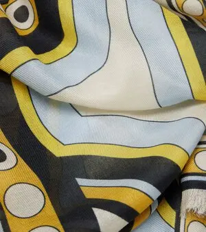 La DoubleJ Printed Scarf - Blue
