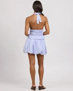 Onia Cotton Smocked Halter Top