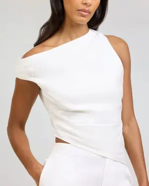 Onia Cold Shoulder Asymmetrical Top