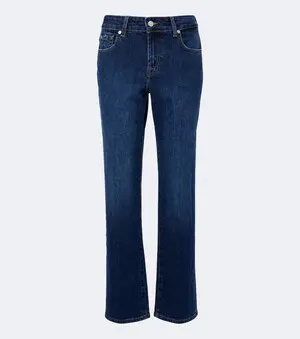 7 For All Mankind Calie Straight Jeans - Blue