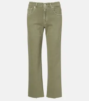 7 For All Mankind Calie Straight Jeans - Green