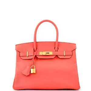Hermès Birkin Handbag Epsom With Gold Hardware 30 - Red