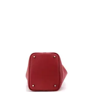 Hermès Eclat Picotin Lock Bag Clemence Mm - Red