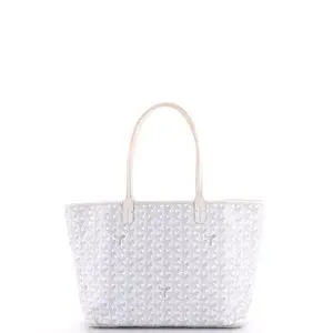 Goyard Artois Tote Coated Canvas Pm - White