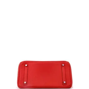 Hermès Birkin Handbag Red Togo With Palladium Hardware 30