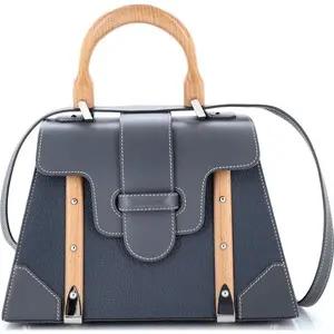 Goyard Saigon Top Handle Bag Leather Pm - Gray