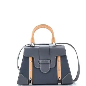 Goyard Saigon Top Handle Bag Leather Pm - Grey