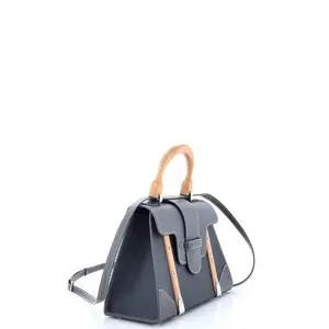 Goyard Saigon Top Handle Bag Leather Pm - Grey