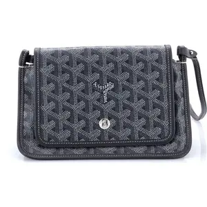 Goyard Plumet Clutch Wallet Coated Canvas - Gray