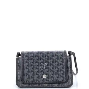 Goyard Plumet Clutch Wallet Coated Canvas - Gray