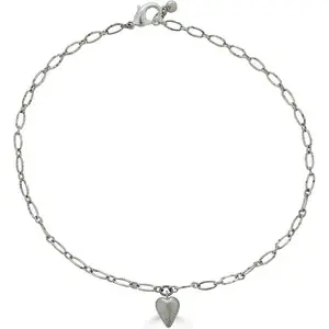 LONI PAUL JEWELRY Delicate Heart Necklace - Silver