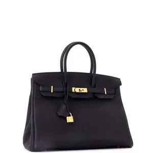 Hermès Birkin Handbag Togo With Gold Hardware 35 - Black