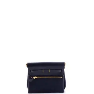 Hermès Herbag Zip Toile And Leather 20 - Blue