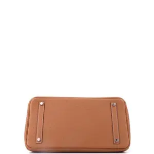Hermès Birkin Handbag Brown Togo With Palladium Hardware 35