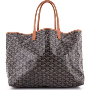 Goyard Saint Louis Tote Coated Canvas Pm - Brown