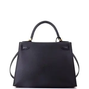 Hermès Kelly Handbag Epsom With Gold Hardware 28 - Black