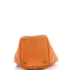 Hermès Eclat Picotin Lock Bag Clemence Mm - Brown