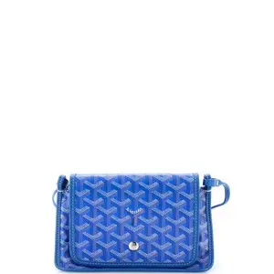 Goyard Plumet Clutch Wallet Coated Canvas - Blue