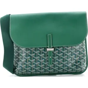 Goyard Coursier Messenger Bag Coated Canvas And Leather
