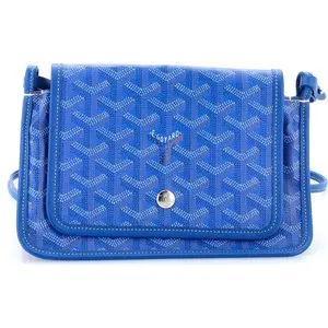 Goyard Plumet Clutch Wallet Coated Canvas - Blue