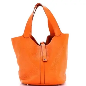 Hermès Picotin Lock Bag Clemence Gm - Orange