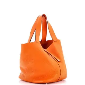 Hermès Picotin Lock Bag Clemence Gm - Orange