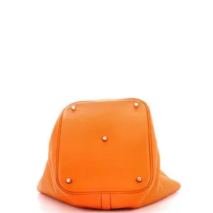Hermès Picotin Lock Bag Clemence Gm - Orange