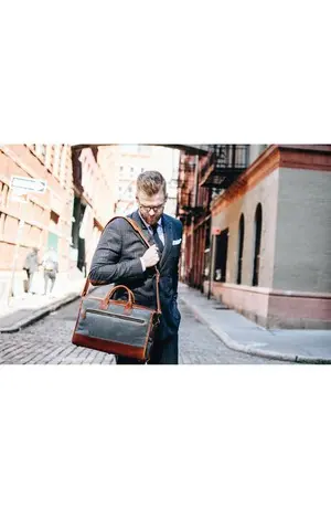 KORCHMAR Sawyer Slim Waxed Canvas Briefcase