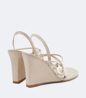 Christopher Esber Molten Wedge Thong Sandals - Beige