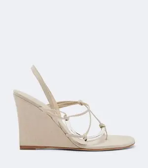Christopher Esber Molten Wedge Thong Sandals - Beige