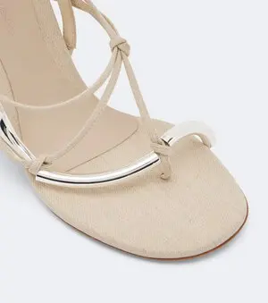 Christopher Esber Molten Wedge Thong Sandals - Beige