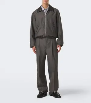 Bottega Veneta Intrecciato Wool And Mohair Blouson Jacket