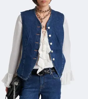 7 For All Mankind Lady Denim Vest
