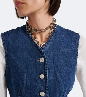 7 For All Mankind Lady Denim Vest