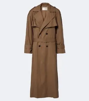 Saint Laurent Oversized Double-breasted Trench Coat