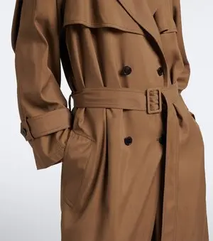 Saint Laurent Oversized Double-breasted Trench Coat