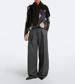 LISA YANG Margy Argyle Cashmere Sweater - Multicoloured
