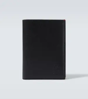 Brunello Cucinelli Leather Passport Holder - Black