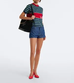 Versace Dark Denim Shorts