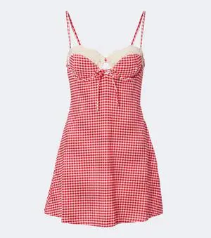 MONTCE Lena Gingham Mini Dress - Red