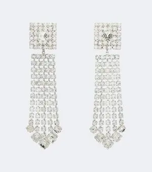 Magda Butrym Crystal Embellished Drop Earrings - Silver
