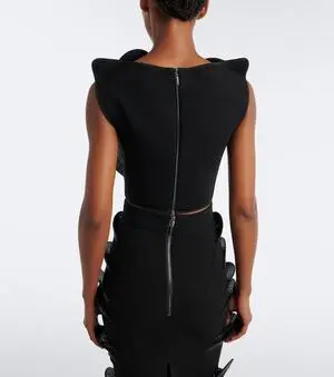 Maticevski Sequined Ruffle Top