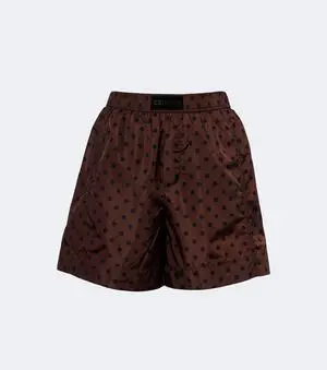 GANNI Polka Dot Relaxed Fit Shorts