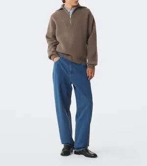 JIL SANDER Wool Half-zip Sweater