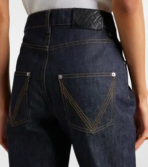 Bottega Veneta Indigo Cotton Straight Leg Jeans