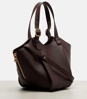 Loewe Hammock Flip Medium Leather Tote Bag - Brown