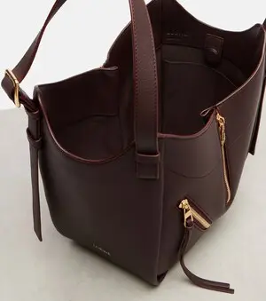 Loewe Hammock Flip Medium Leather Tote Bag - Brown