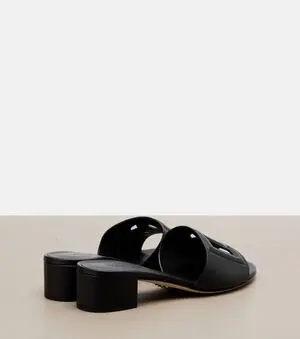 Dolce & Gabbana Calf Leather Mules - Black