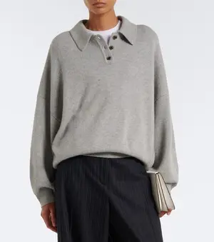 LISA YANG Etta Cashmere Polo Sweater